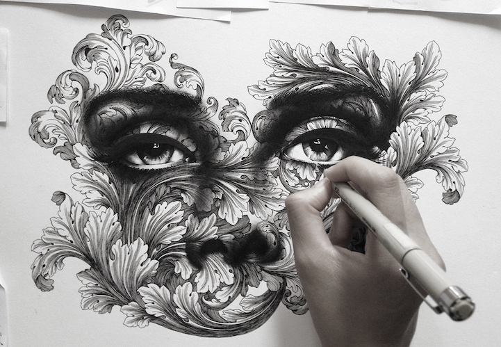 Stunning Pen Drawings Created with Thousands of Tiny Dots! | Freedom Of ...