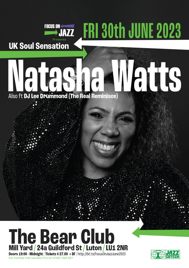 Natasha Watts Live at The Bear Club Luton June 30th – Natasha Watts 2023